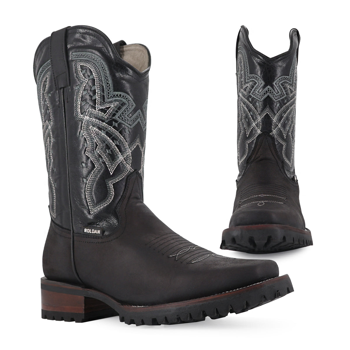 Bota Vaquera Rodeo Crazy Suela Truck Negro