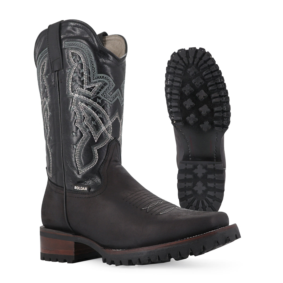 Bota Vaquera Rodeo Crazy Suela Truck Negro